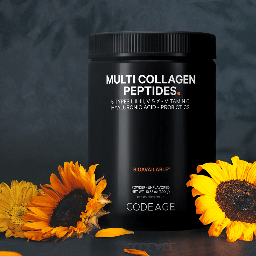 Codeage Hydrolyzed Multi Collagen Peptides Powder Supplement Black Edi ...