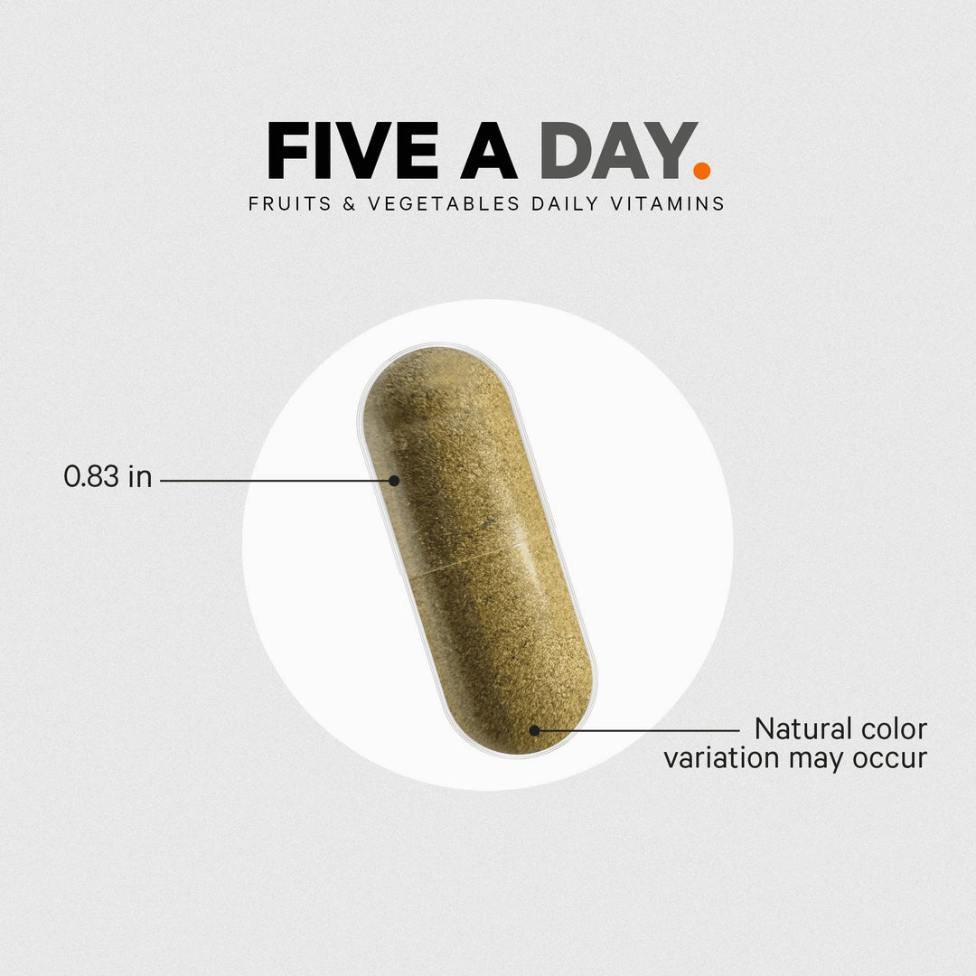 Codeage Instantfood Five a Day Fruits + Vegetables In 1 Capsule ...