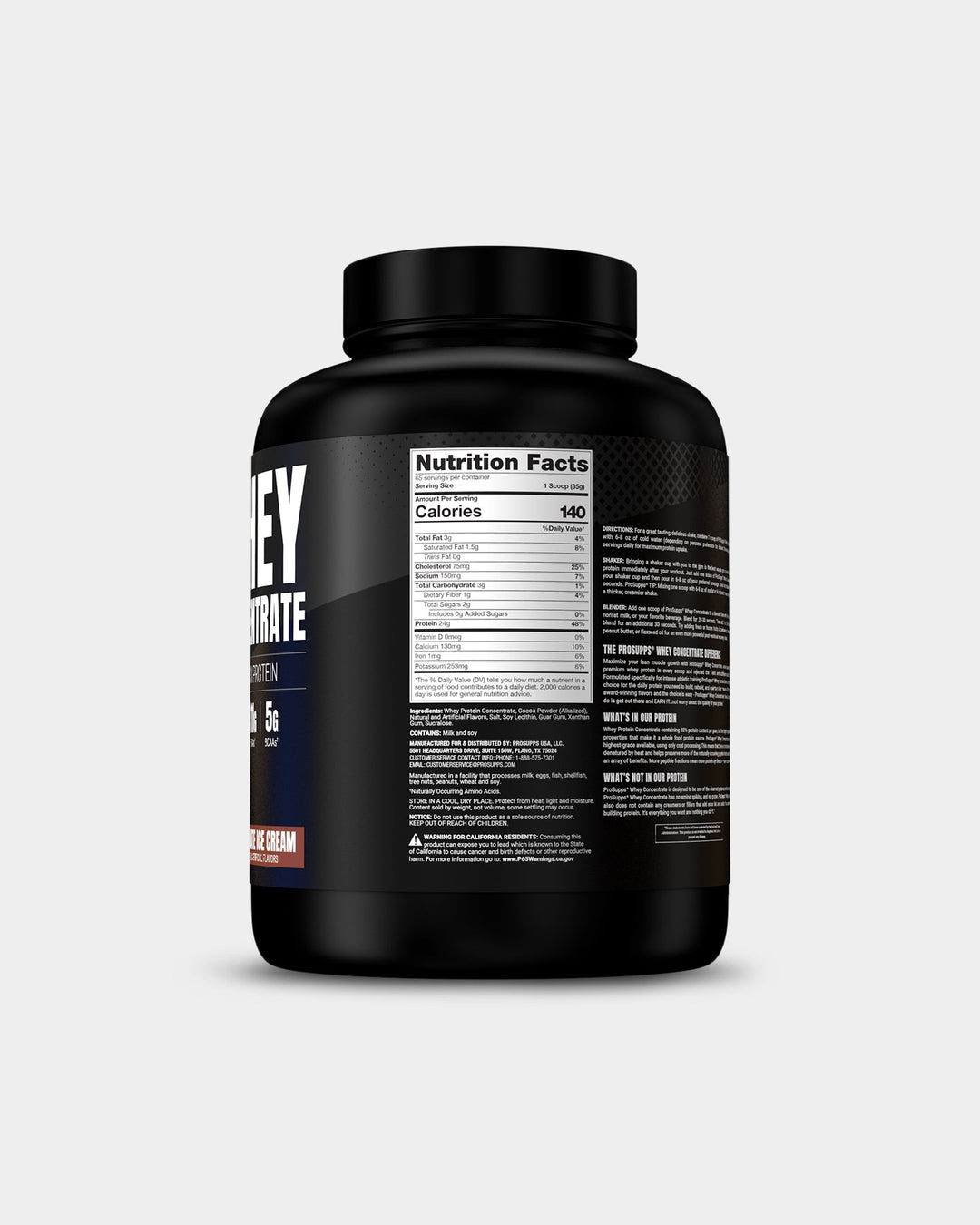 Pro Supps Whey Concentrate Chocolate - Bodybuilding.com